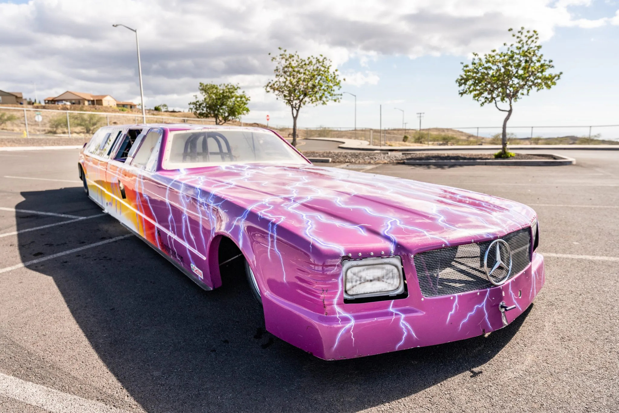 This Turbojet-Powered Mercedes-Benz Limo Dragster Is a Rad Fever Dream
