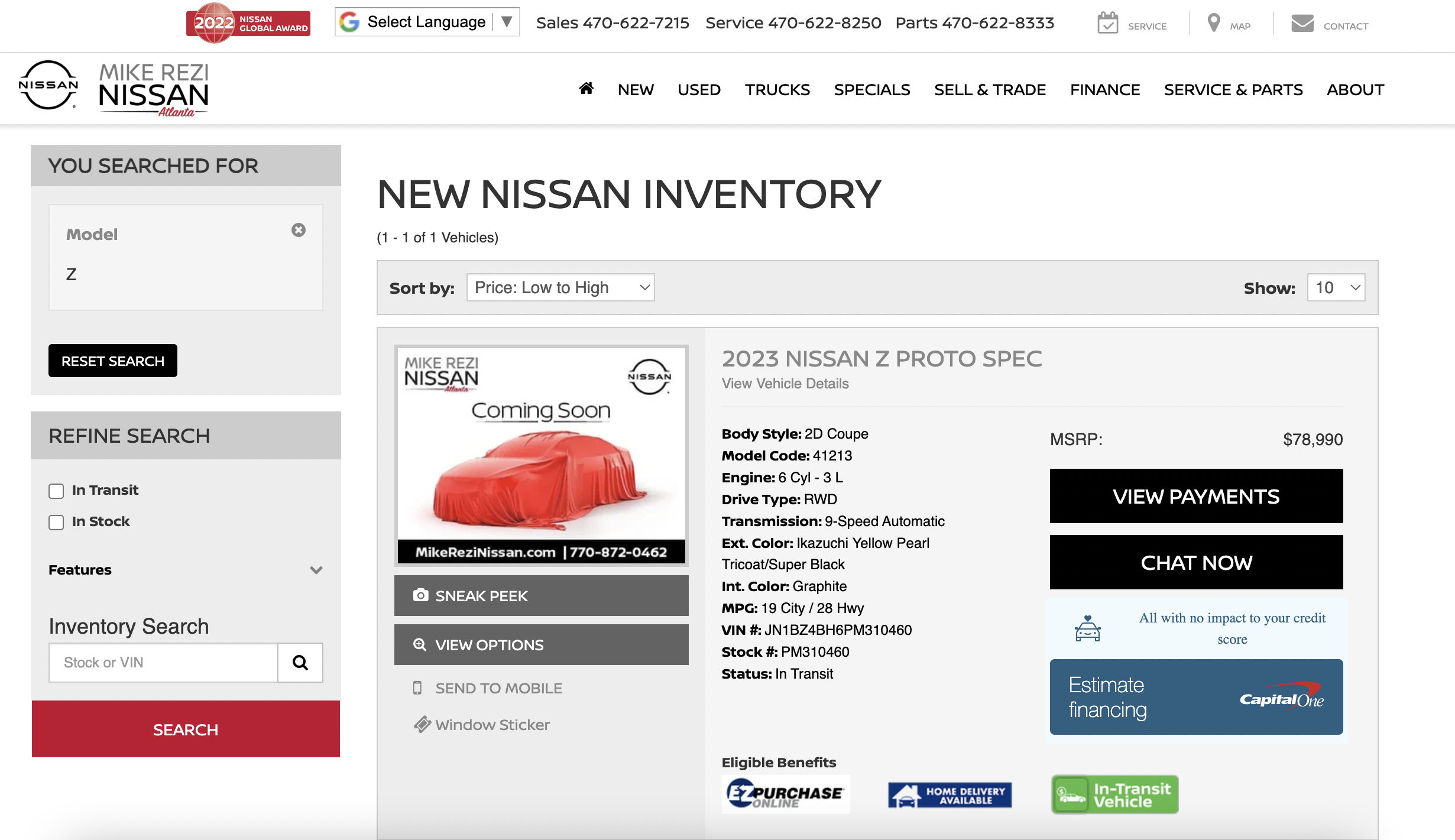 Dealer Claims $50,000 Markup on a Nissan Z Was 'Incorrect'