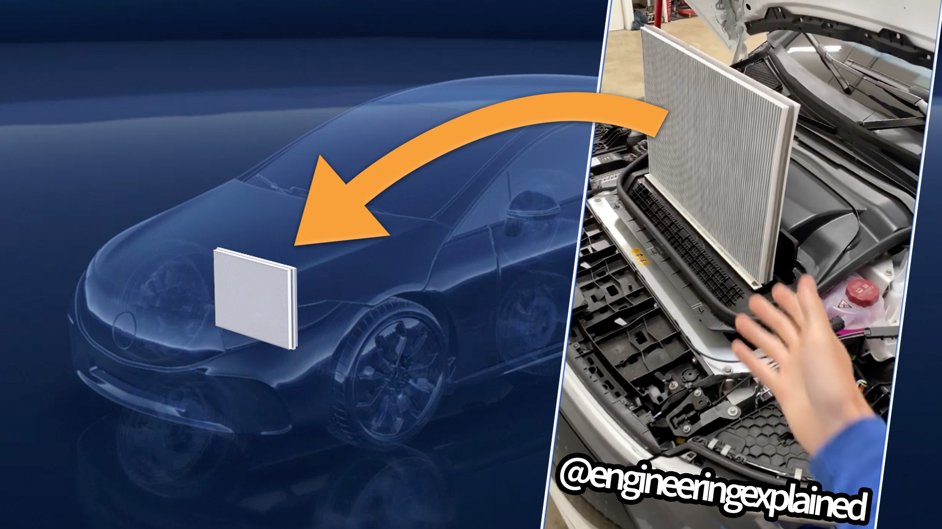 A Rare Peek Under the Mercedes EQS’s Hood Reveals a Bizarrely Big Cabin ...