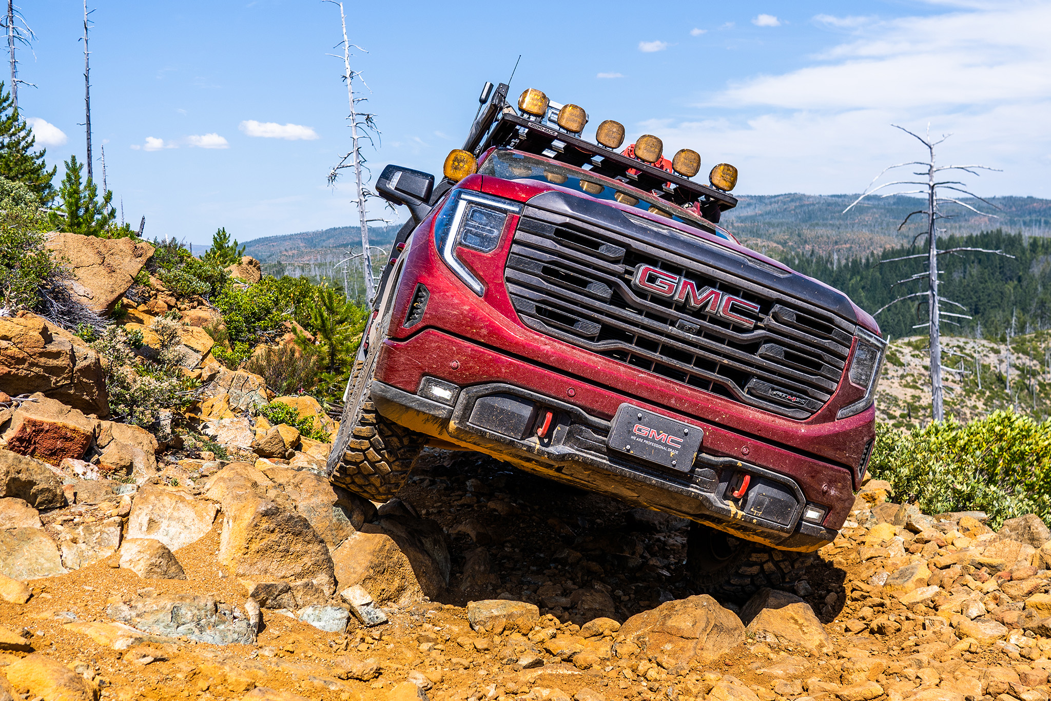 Tackling an Oregon Trail in Overland Expo's Built GMC Sierra AT4X Show ...