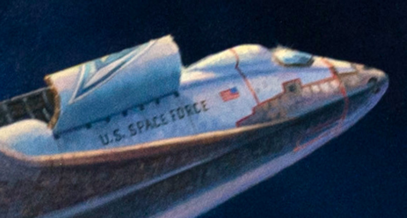 Spaceplane Vs Satellite Duel In First Space Force Painting Is Telling