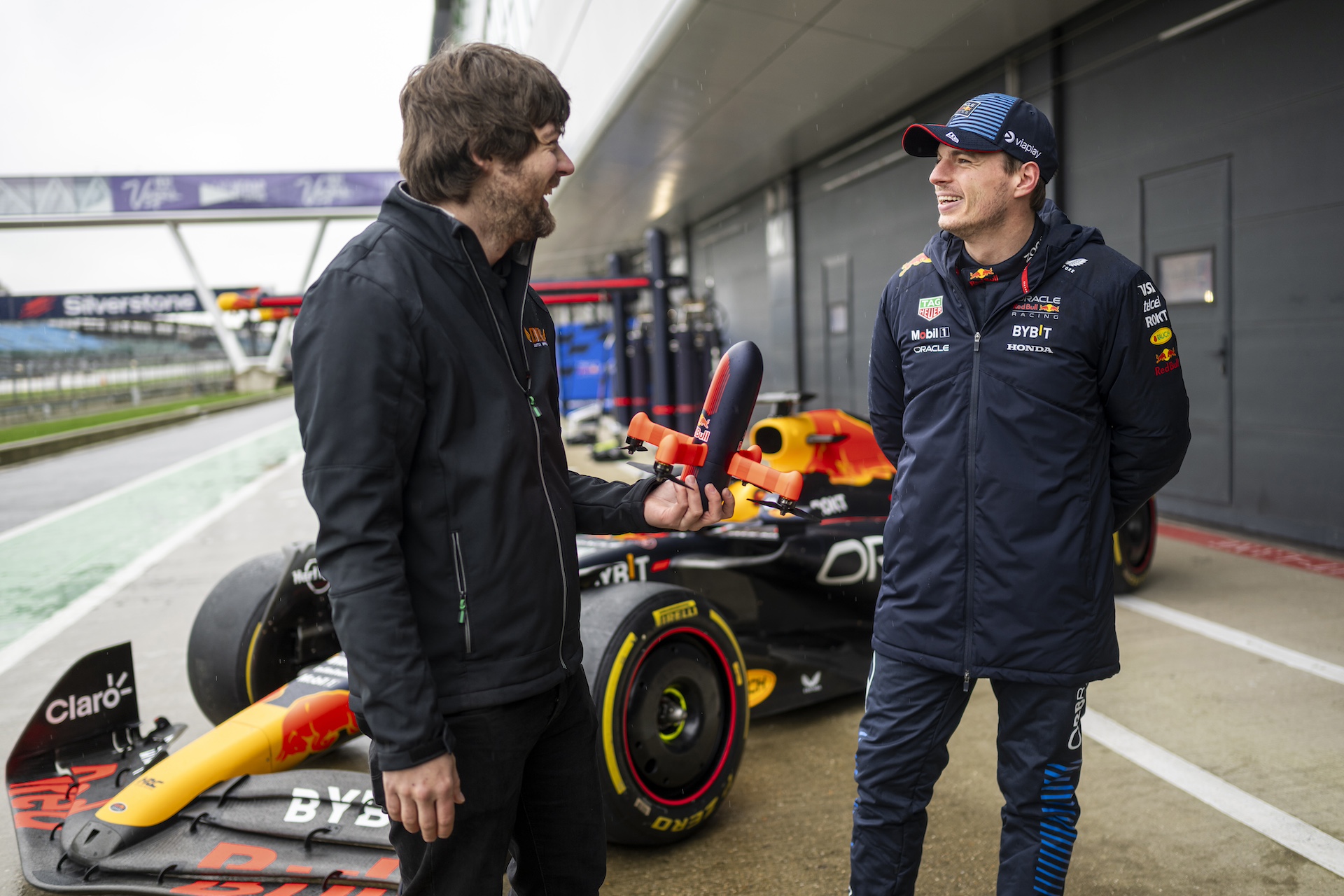 Watch the World's Fastest Camera Drone Chase an F1 Car at 200 MPH