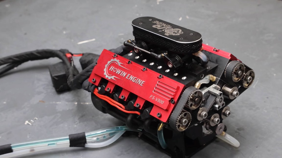Tiny V8 Can Hit 10,500 RPM and Fit in the Palm of Your Hand