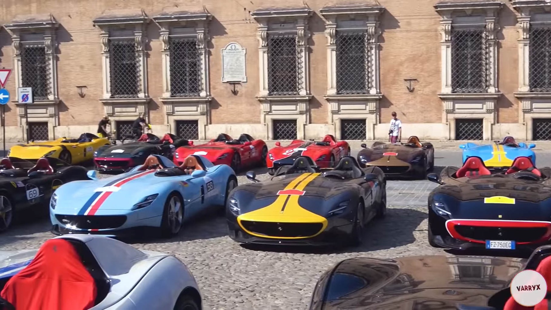 Nearly 80 Roofless Ferrari Monzas Caught in Surprise Rainstorm at Owner ...