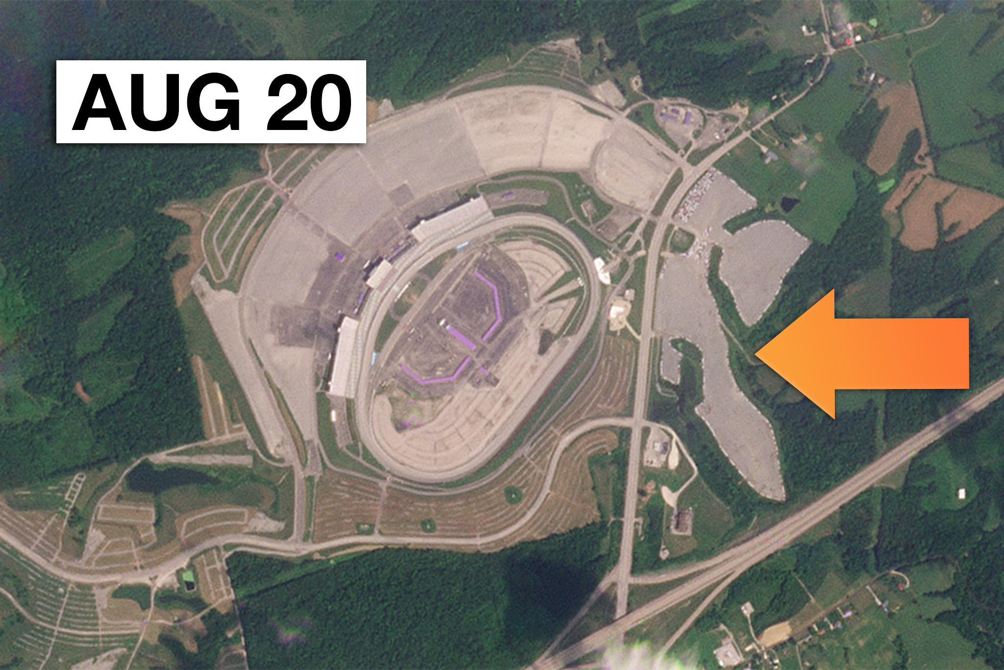 Growing Pile of Unfinished Ford Trucks Is Visible From Space Again