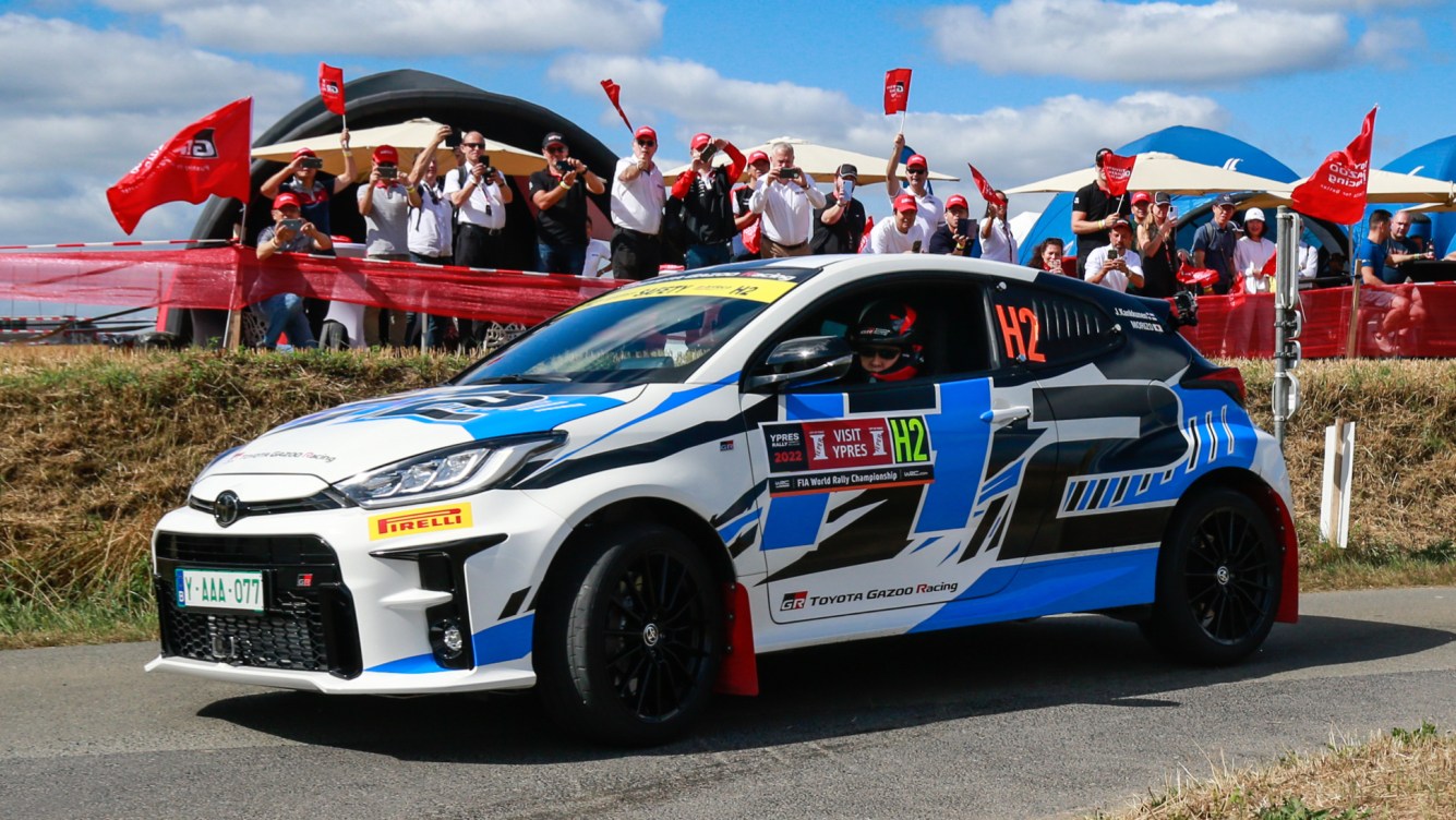 Watch a Hydrogen-Burning Toyota GR Yaris Rip Through Some Rally Stages