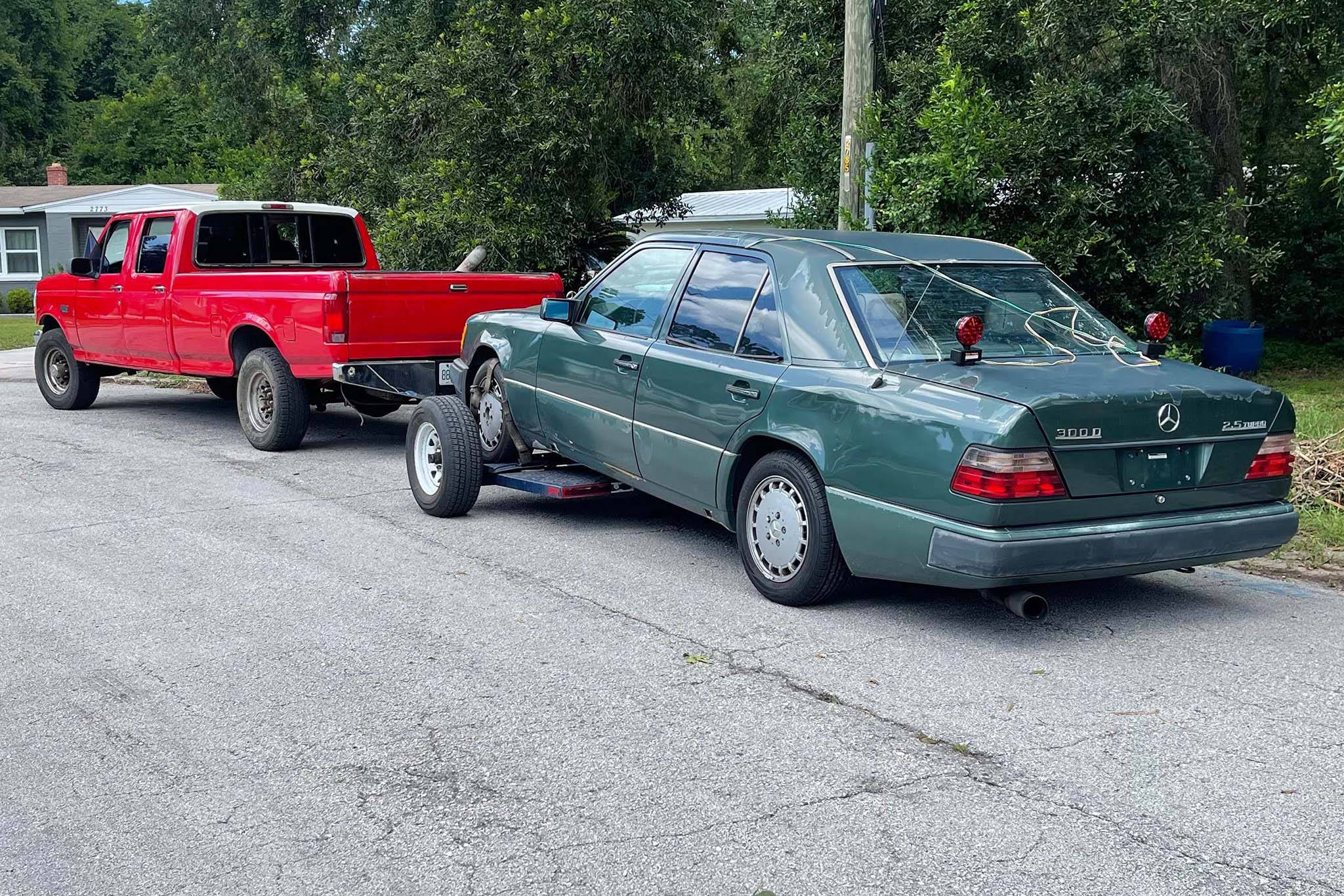 This Mercedes Diesel-Powered 1995 Ford F-350 Can Still Get the Job Done