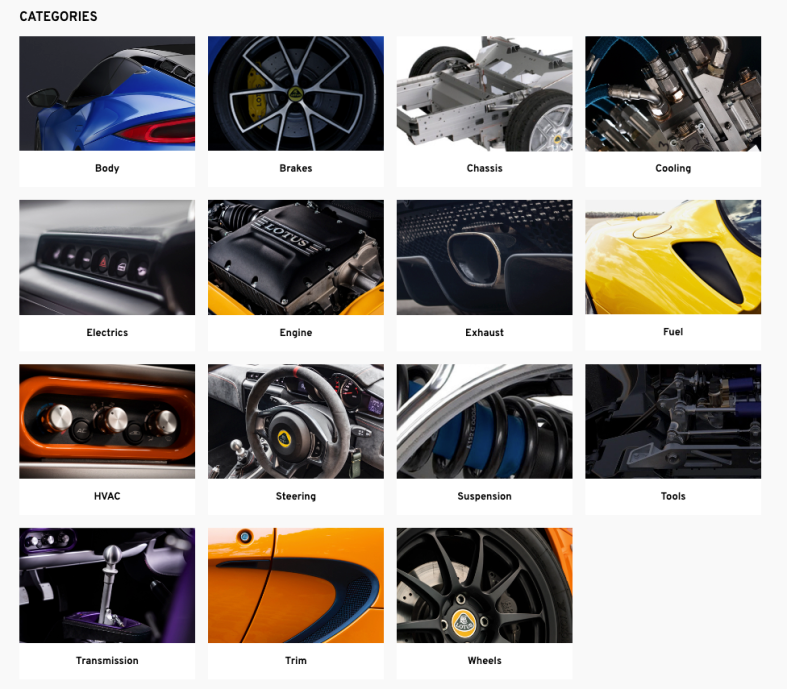 The New Lotus Parts Site Has Cool Technical Diagrams and Merch
