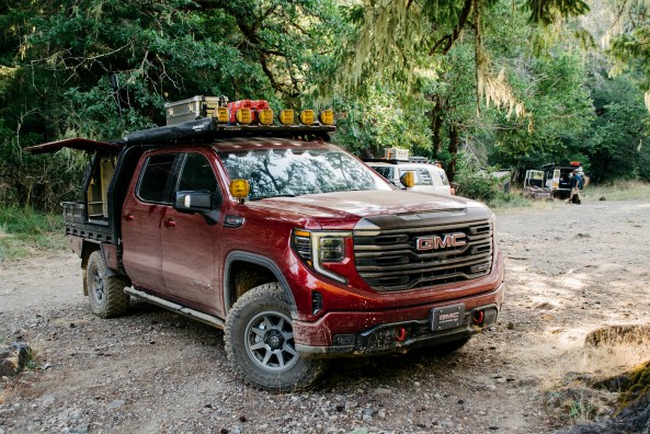 Tackling an Oregon Trail in Overland Expo's Built GMC Sierra AT4X Show ...