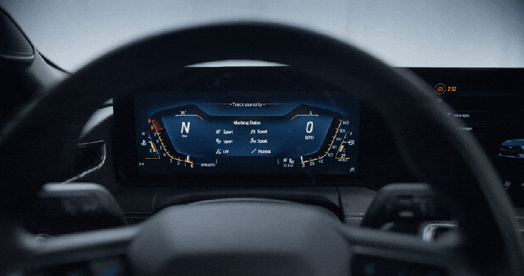 2024 Ford Mustang Digital Gauges Have an '80s Fox Body Cluster Mode