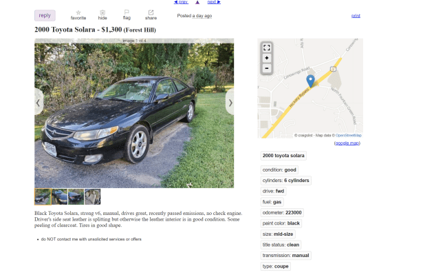 5 for $5K: The Best Cheap Cars for Sale in Baltimore