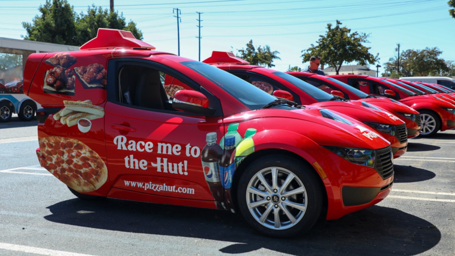 California Pizza Huts To Get Electric, 3-Wheeled, Single-Seater ...