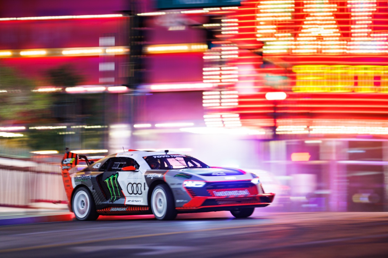 Watch Ken Block Tear Around Vegas in an Electric Audi for the Newest ...