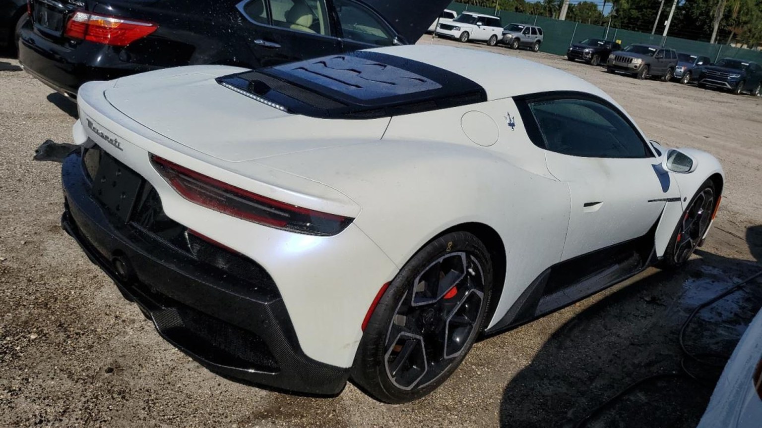 Flooded 2022 Maserati MC20 for Sale Probably Just Needs To Be Put in Rice