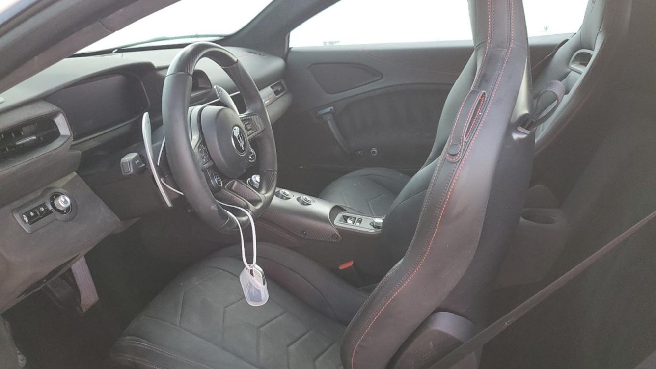 Flooded 2022 Maserati MC20 for Sale Probably Just Needs To Be Put in Rice