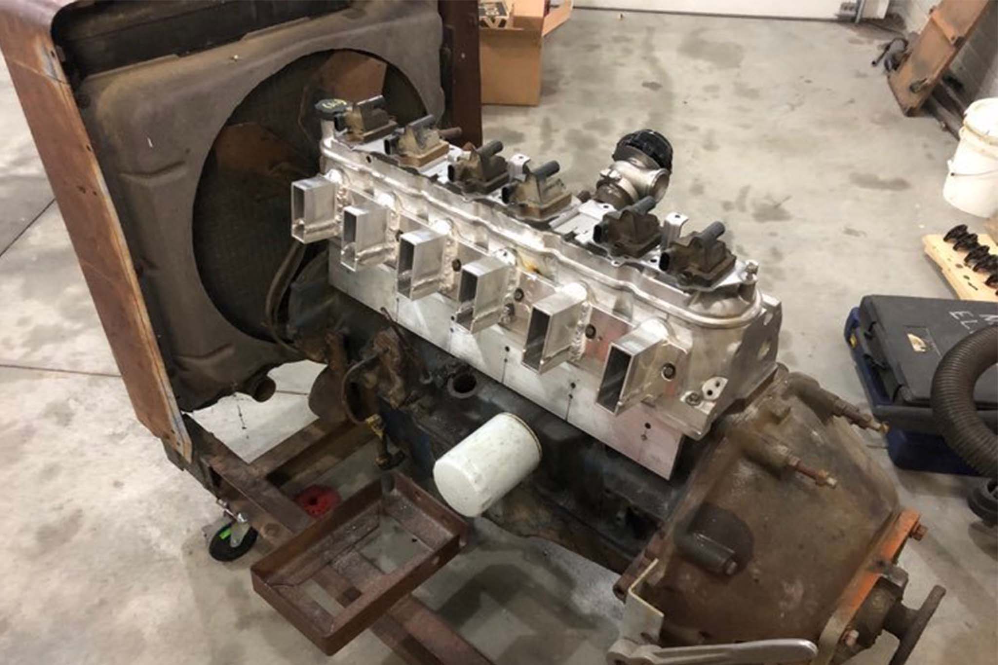 Grafting an LS Head Onto This Turbo Ford 300 I6 Engine Took Years