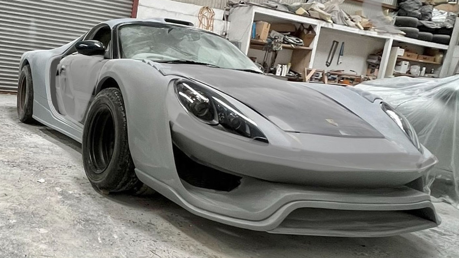 Porsche Boxster GT1 Body Kit Makes It 2 Feet Wider Than Stock