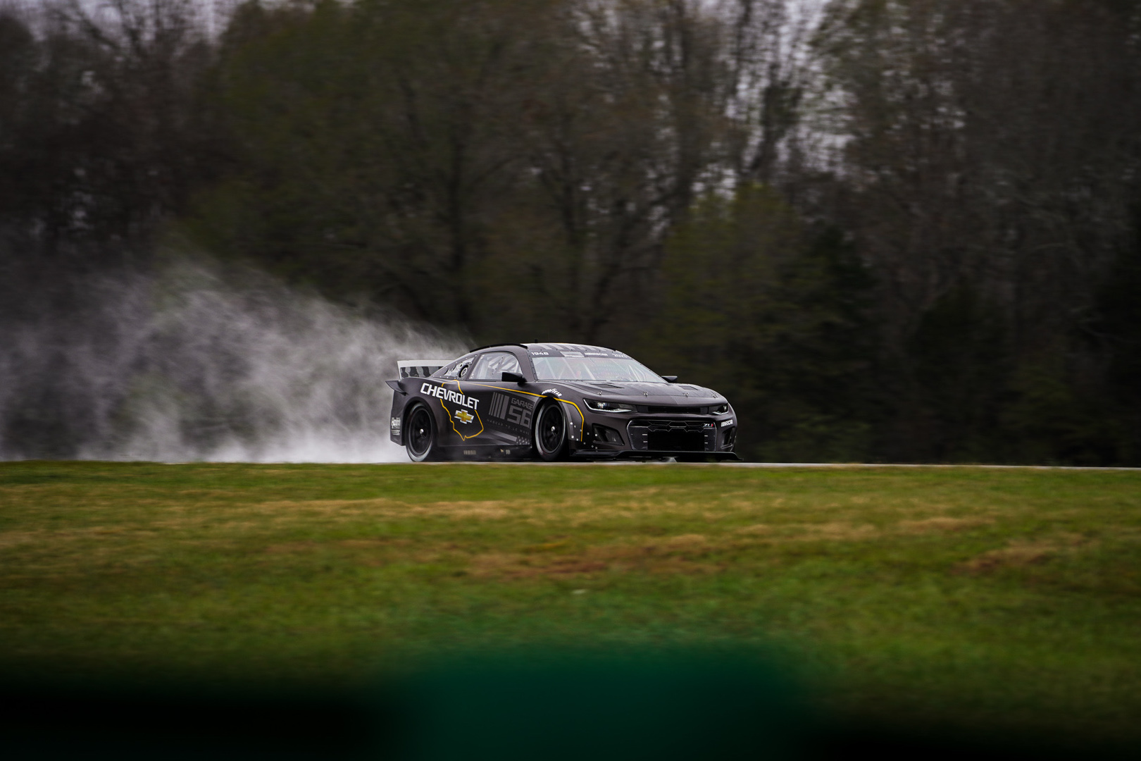 The Le Mans NASCAR Chevy Camaro Already Laps Way Quicker Than a Cup Car