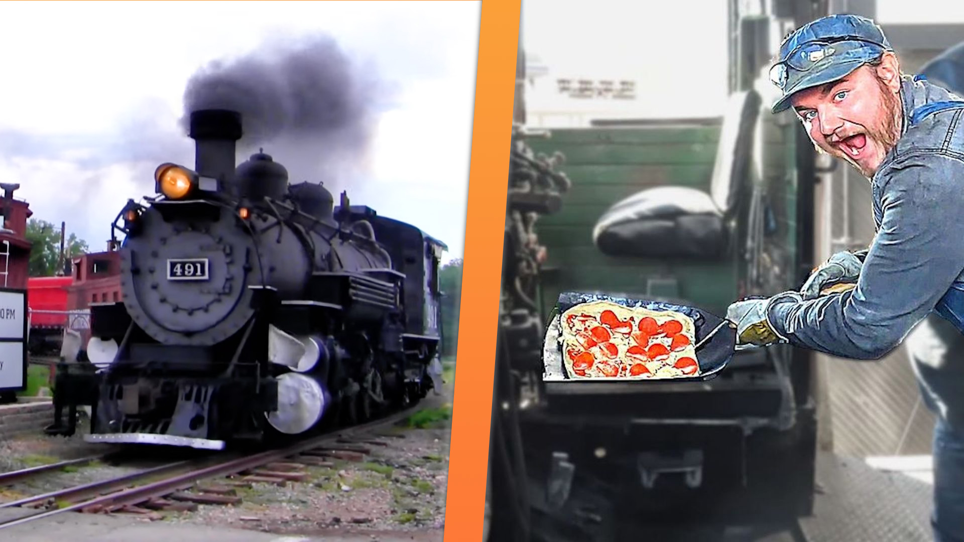 Baking Pizza in a 1928 Steam Locomotive Works Better Than You'd Expect