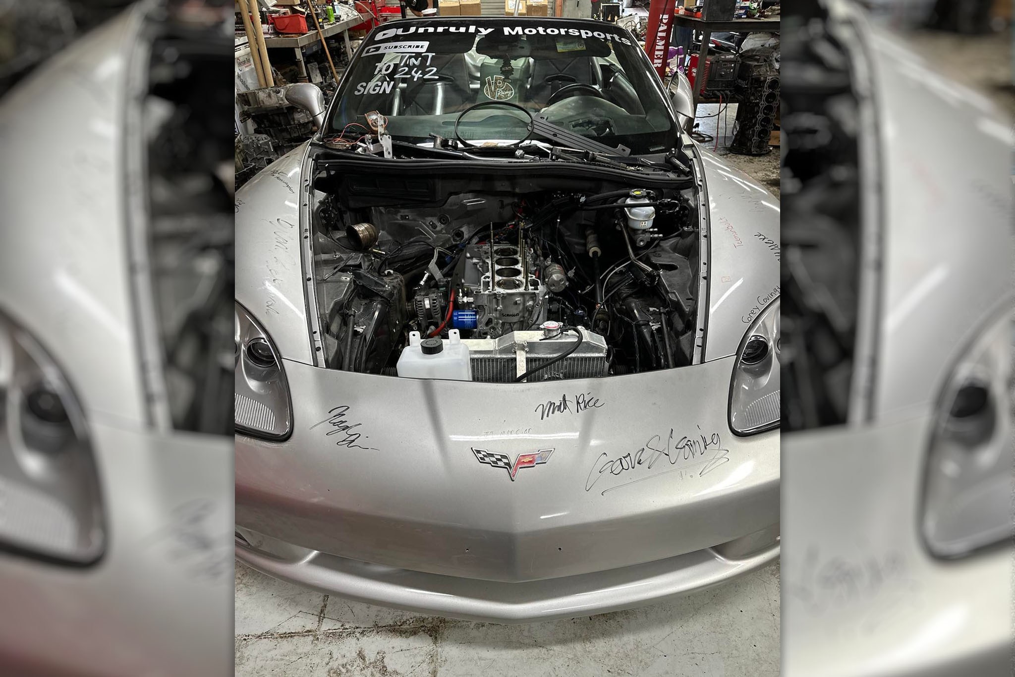 Honda K24-Swapped C6 Corvette Hit the Drag Strip and Immediately Broke