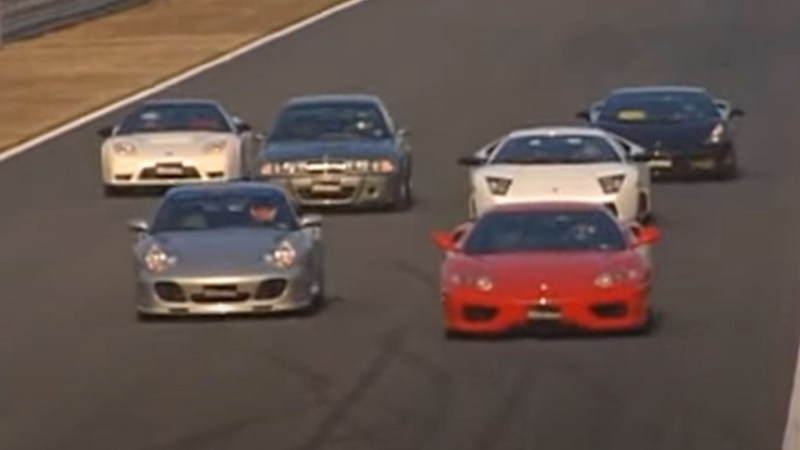 Watch a Pack of Mid-2000s Dream Supercars Race Like Real-Life Gran Turismo