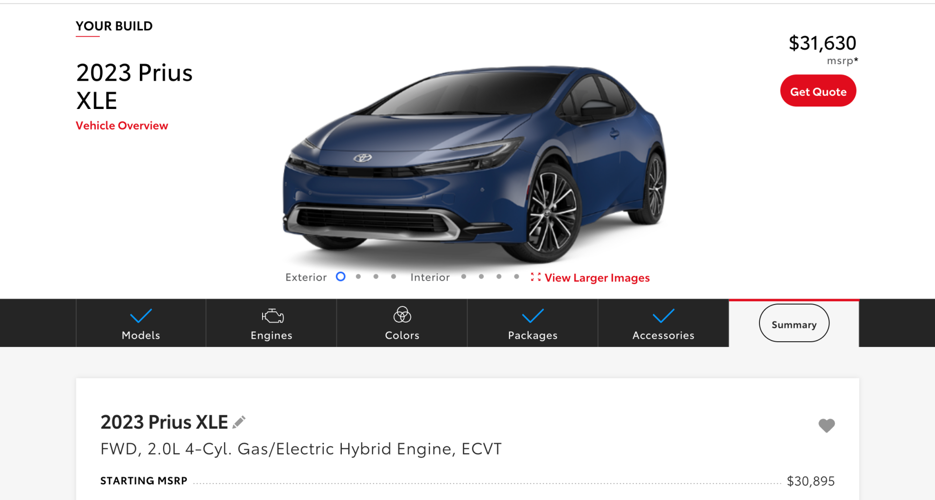I Have Configured the Perfect 2023 Toyota Prius. It Costs $32,725