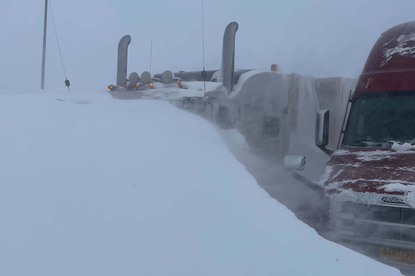 Blizzard Traps 70+ Semi Trucks Under Huge Drifts for Days in South Dakota