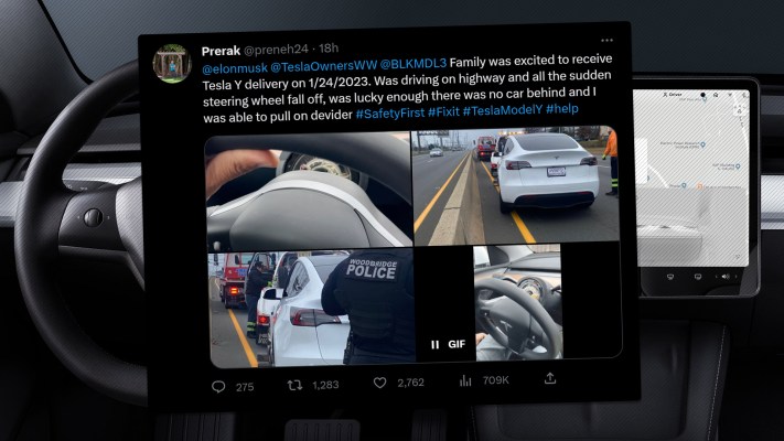Another Tesla Steering Wheel Fell Off While Its Owner Was Driving