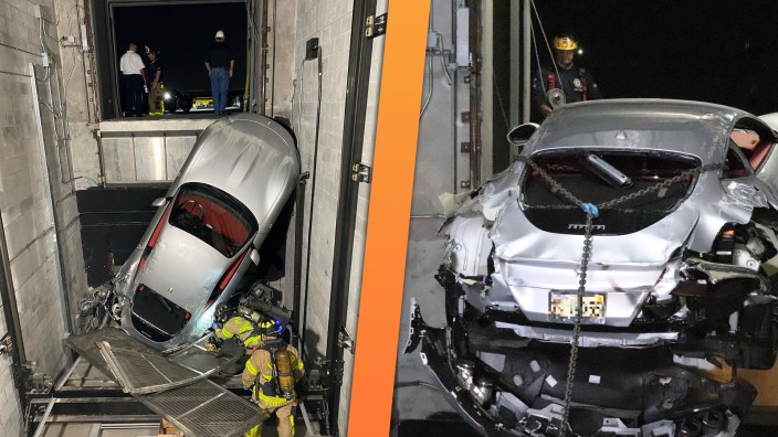 Ferrari Roma Tumbles Down Elevator Shaft at Florida Luxury Dealer