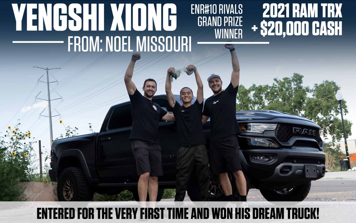 Guy Wins Free Ram TRX and Mitsubishi Evo 8 in Separate Contests in One Year