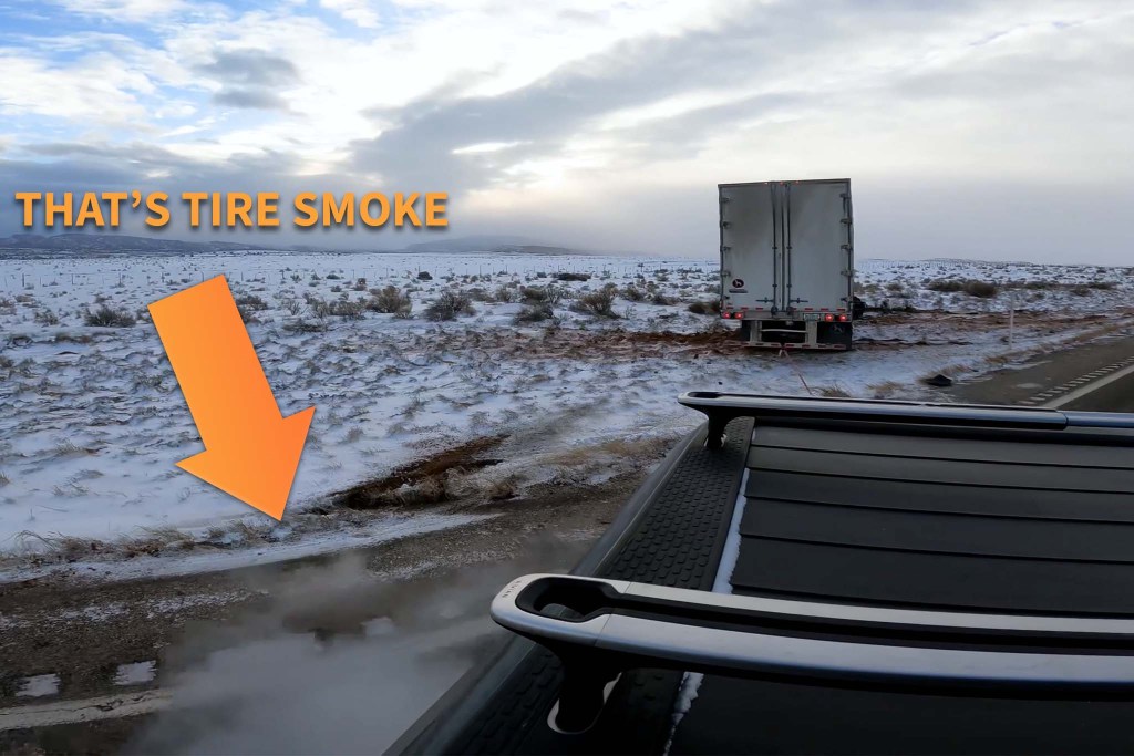 Rivian R1T Yanks 38,000-Pound Semi-Truck and Trailer Out of the Snow