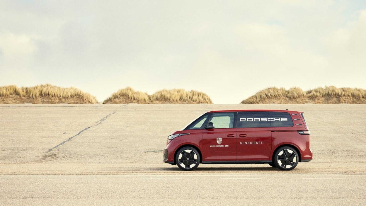 The Renndienst VW ID Buzz Is Porsche Racing Nostalgia at Its Most Obscure