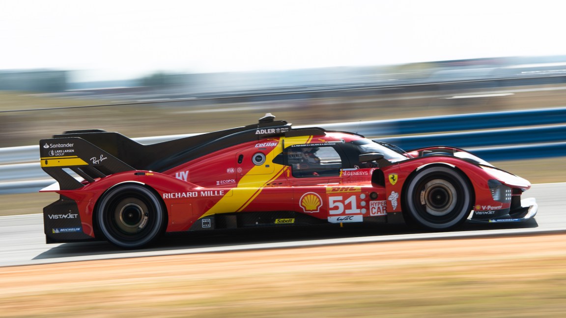 Ferrari 499P Hypercar Sounds Like a Spaceship on Sebring Pole Lap