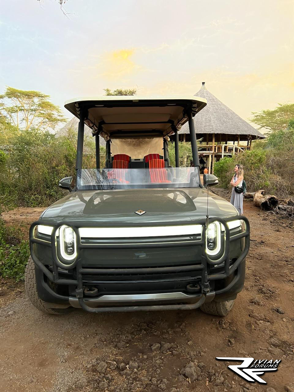 This Rivian R1T Safari Rig Looks Like the Ultimate All-Terrain Golf Cart