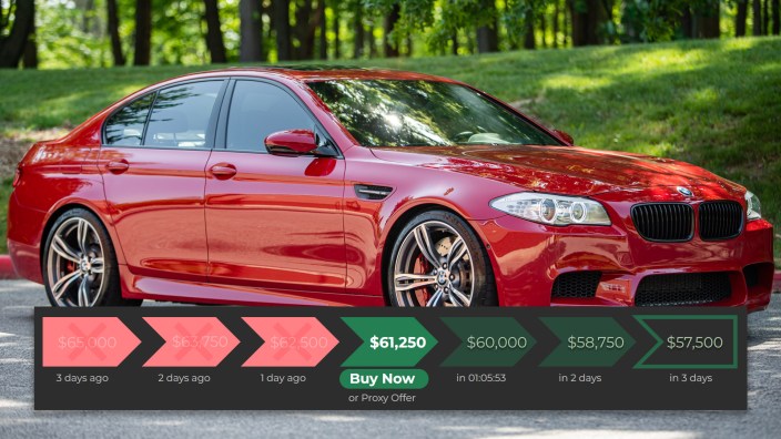 This Car Sales Site Works Backwards as Lots Get Cheaper by the Day