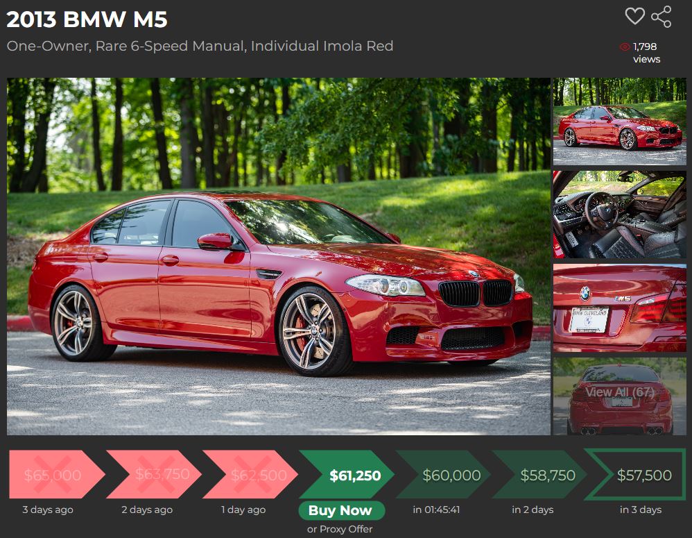 This Car Sales Site Works Backwards as Lots Get Cheaper by the Day