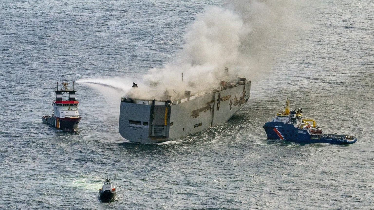 That Flaming Cargo Ship Is Loaded With Nearly 500 EVs, Not 25