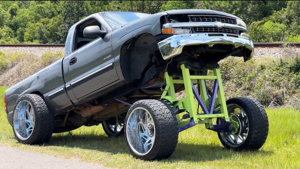 You Could Buy This Chevy Silverado Squat Truck With a 42-Inch Lift, But ...