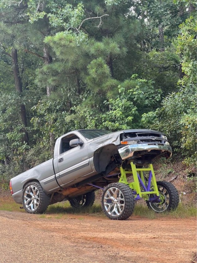 You Could Buy This Chevy Silverado Squat Truck With a 42-Inch Lift, But ...
