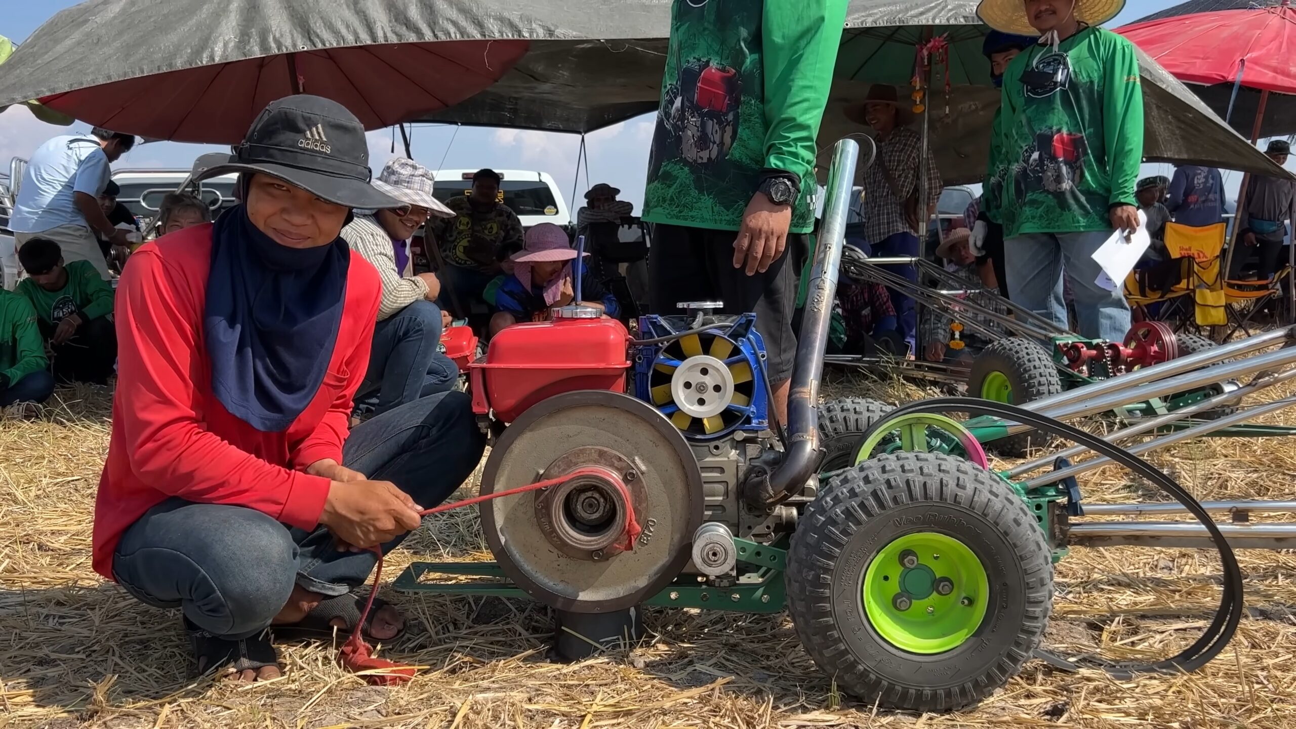 What a Spectacle: Thai Farmers Drag Race Tuned Stand-Up Tractors