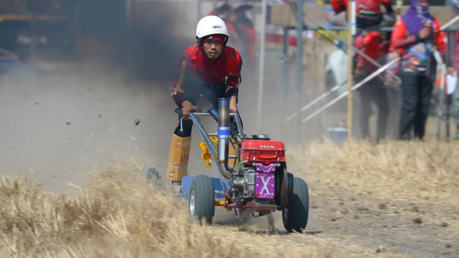 What a Spectacle: Thai Farmers Drag Race Tuned Stand-Up Tractors