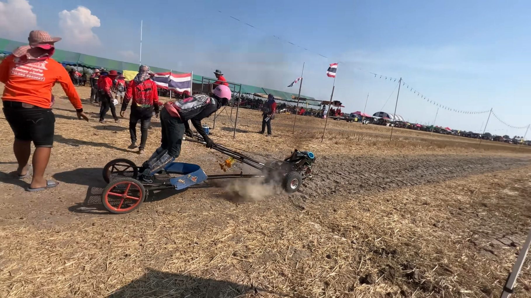 What a Spectacle: Thai Farmers Drag Race Tuned Stand-Up Tractors