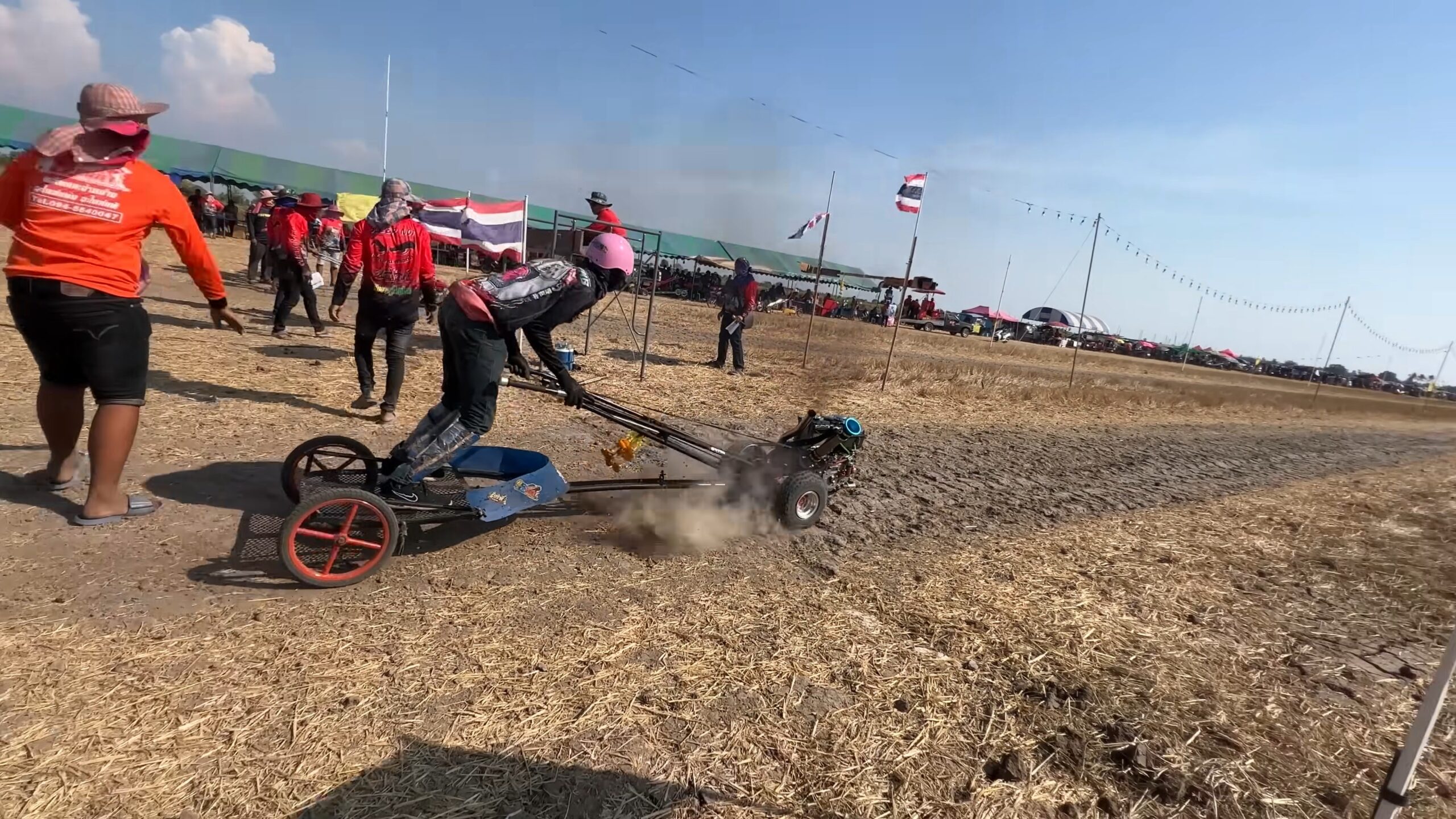 What a Spectacle: Thai Farmers Drag Race Tuned Stand-Up Tractors