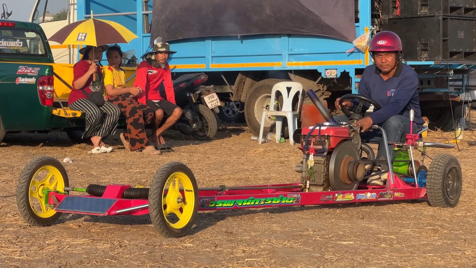 What a Spectacle: Thai Farmers Drag Race Tuned Stand-Up Tractors