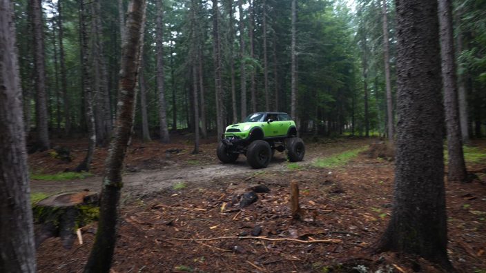 Mini Cooper-Jeep Wrangler Mashup Makes for the Perfect Micro Monster Truck