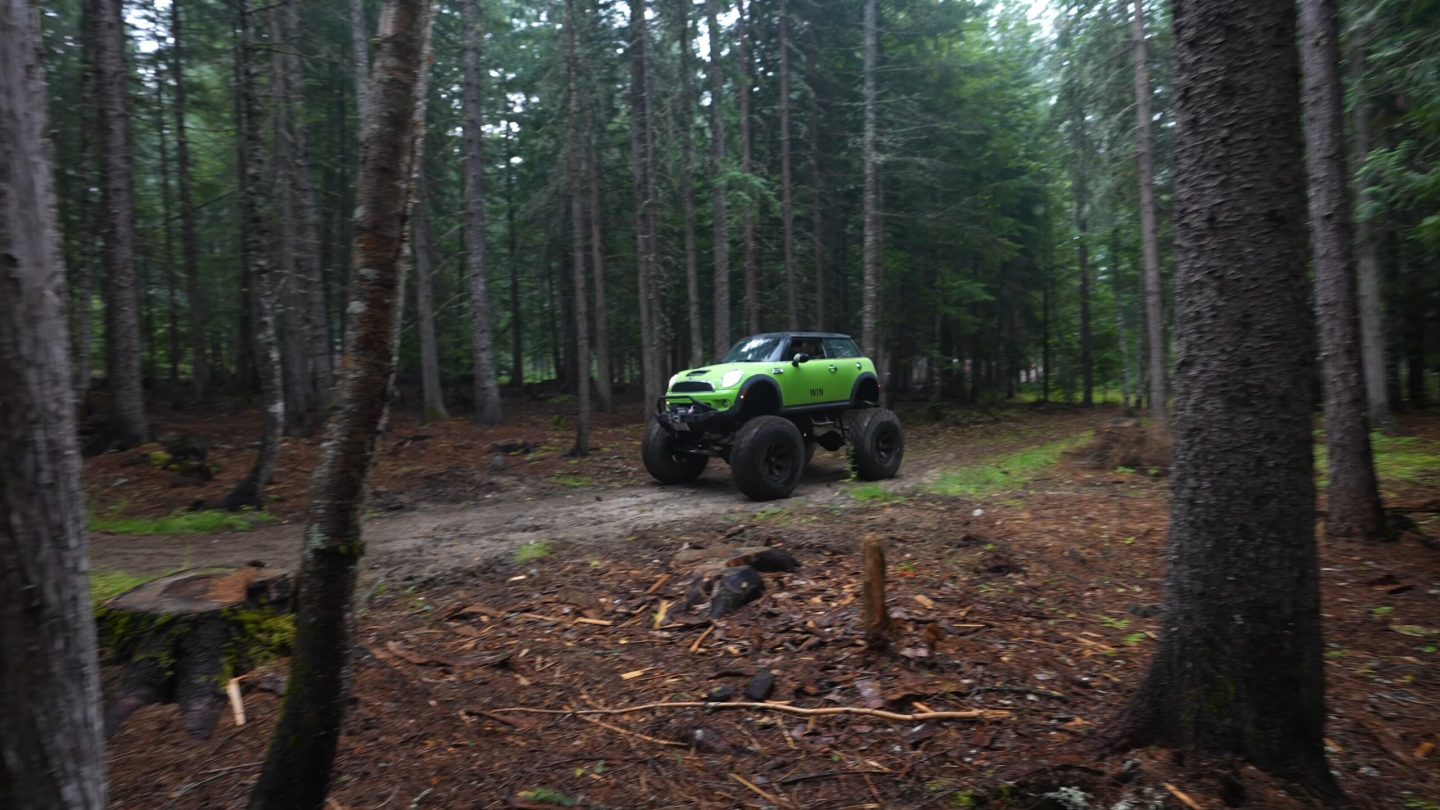 Mini Cooper-Jeep Wrangler Mashup Makes for the Perfect Micro Monster Truck