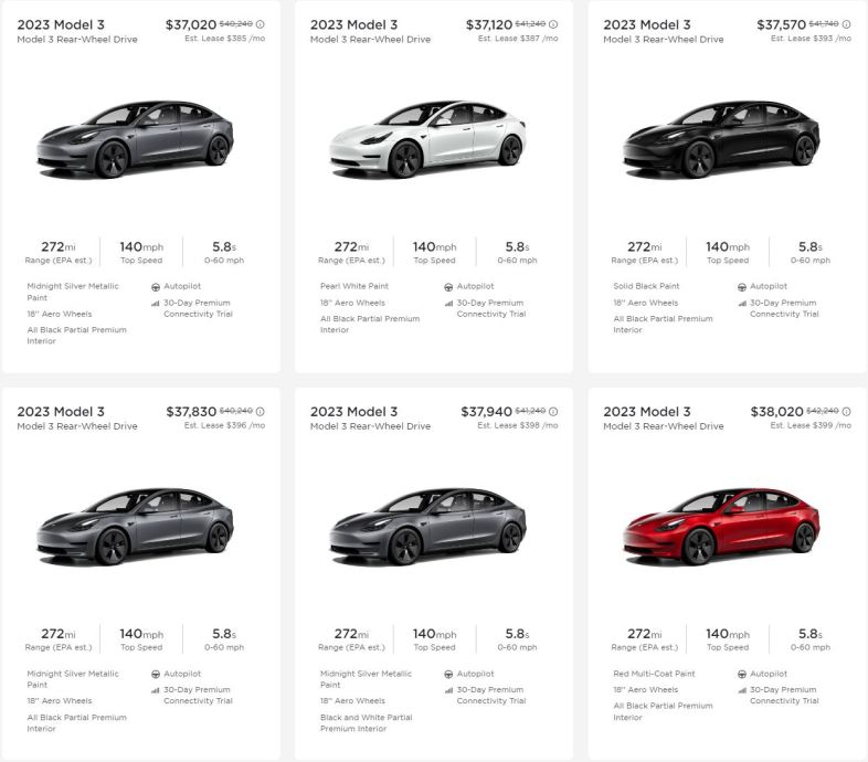 Tesla Model 3 Price Slashed to $37,020 in Latest Round of Discounts