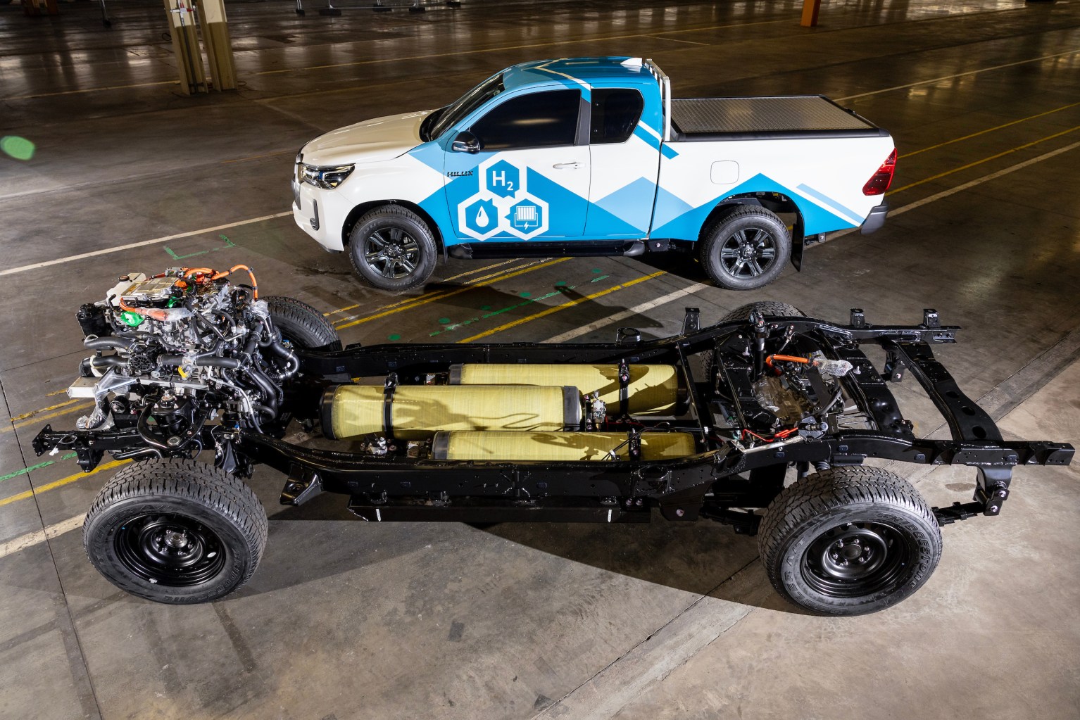 Toyota Built a Hydrogen Fuel Cell Hilux Pickup Truck Prototype