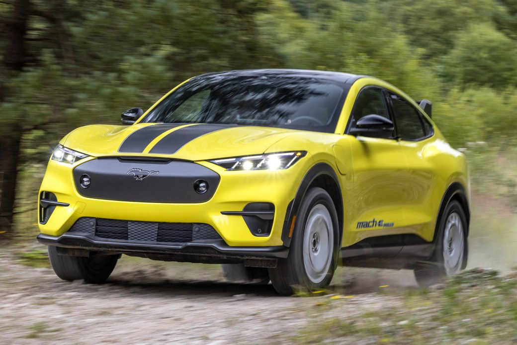 2024 Ford Mustang Mach-E Rally Slings Gravel With 480 HP, More Sidewall ...