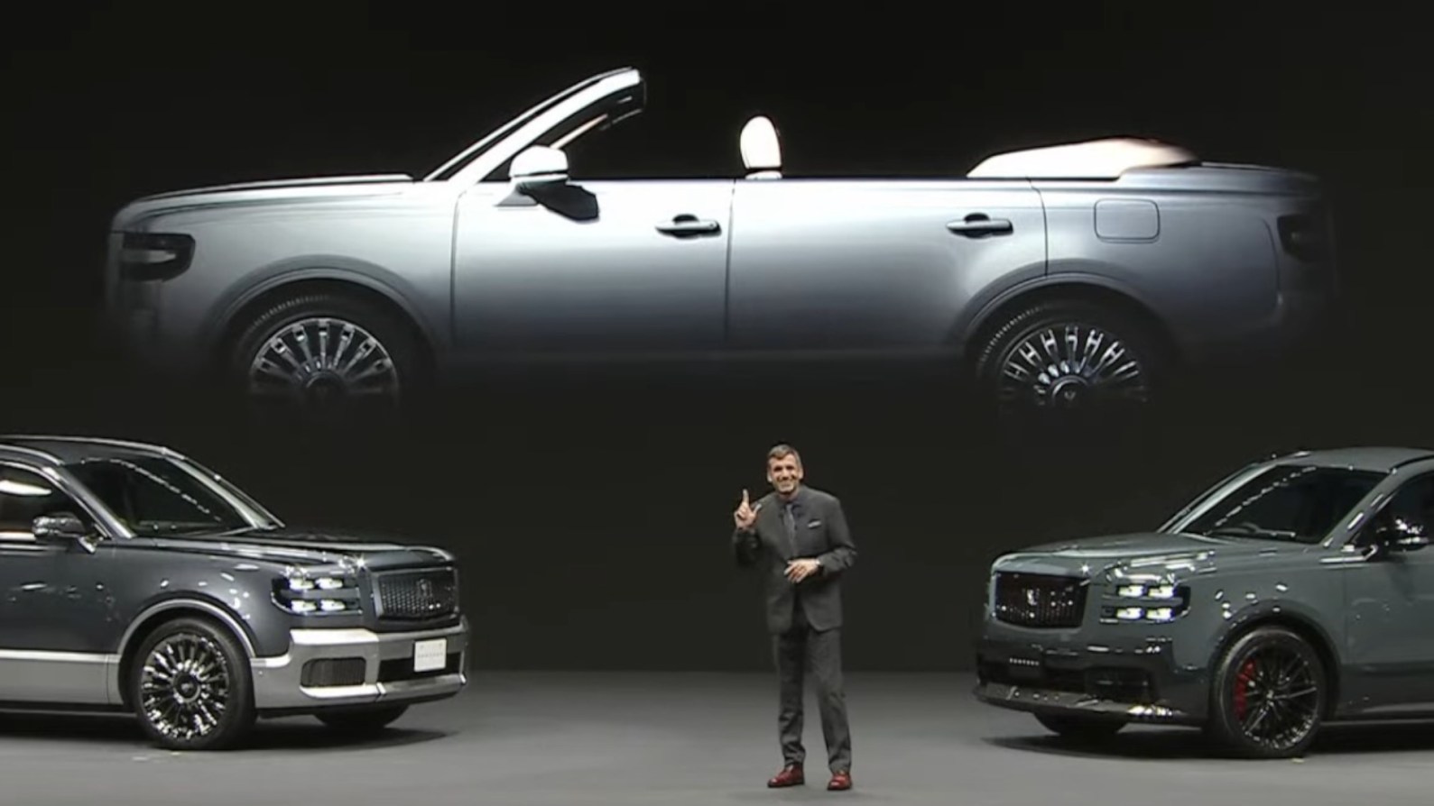 Toyota Teased a Convertible Version of Its Ultra-Lux Century SUV